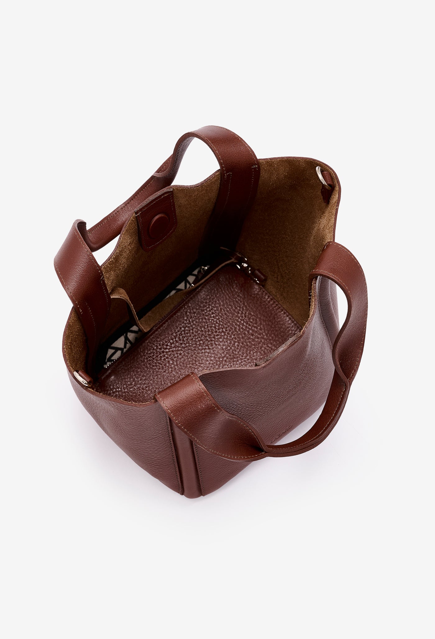 Tala Small Leather Tote Bag Brown | Free Worldwide Shipping | Lazaro